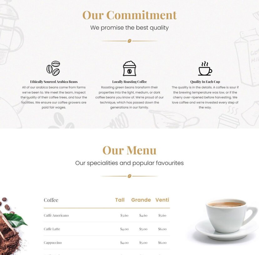 Coffee Website Templates | Coffee Shop WordPress Themes